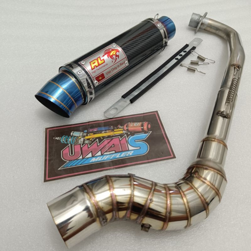 Aun Pipe canister contour open specs exhaust Pipe for Wave 125 Xrm 110/ ...