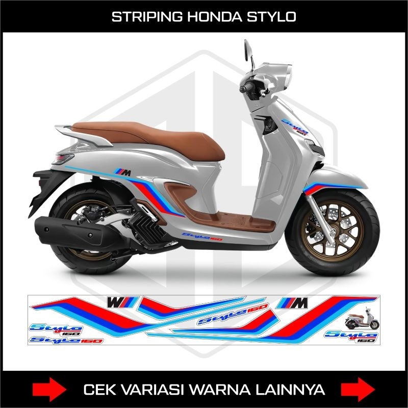 Sticker list Honda Stylo 160/Striping Motorcycle Stylo New 160/Decal ...