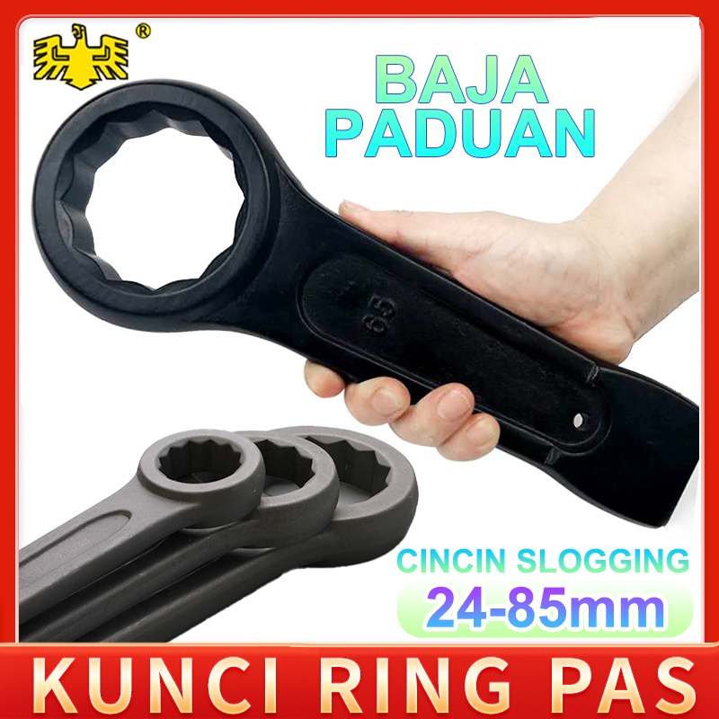 Key Ring Knock At 65mm Slogging Ring Spanner Box End Striking Single Ring Wrench Metric Hand ...