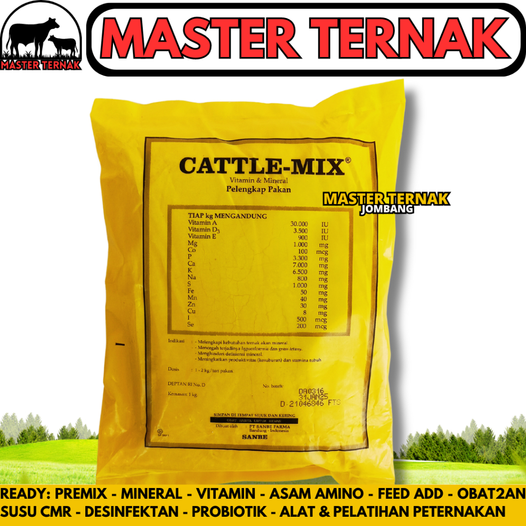 CATTLE MIX 1 KG SANBE - Mineral Vitamin Fattening CATTLE Goats ...