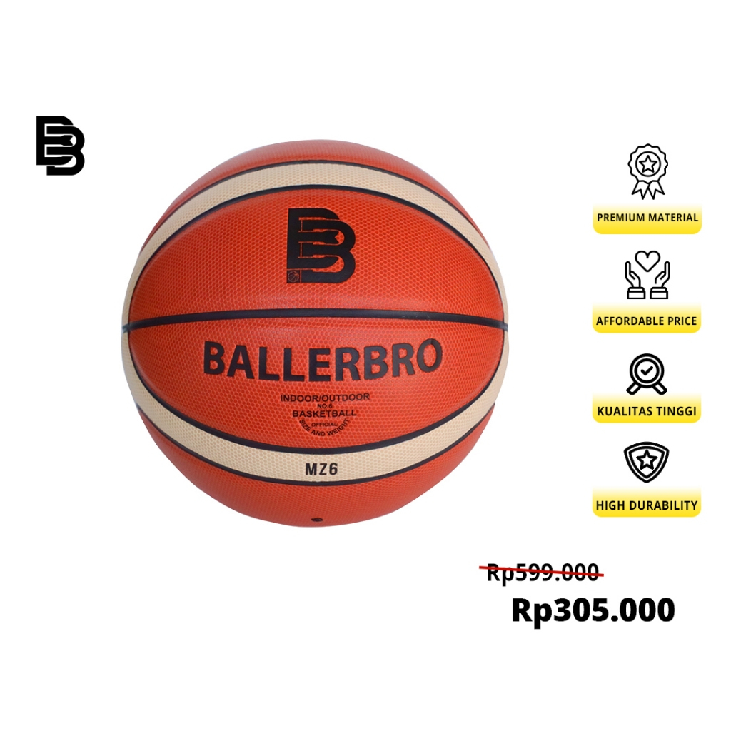 Ballerbro MZ6 Basketball (Leather) | Shopee Philippines