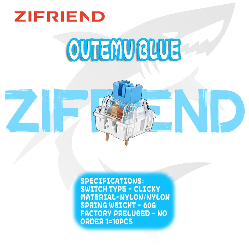 Outemu Blue Tactile Click Switch Mechanical Keyboard Dustproof Switch ...