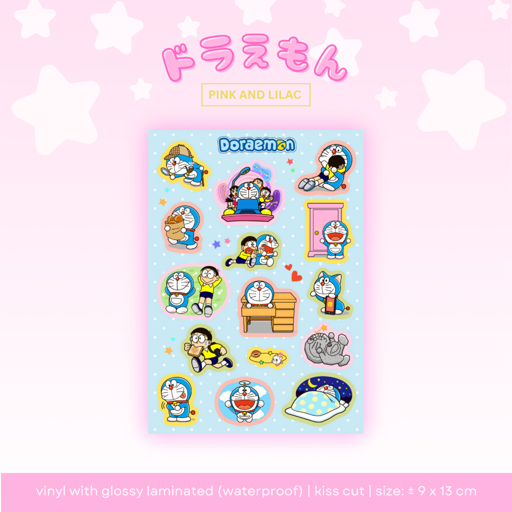 Doraemon Sheet Sticker | Waterproof Vinyl Deco Sticker | Shopee Philippines