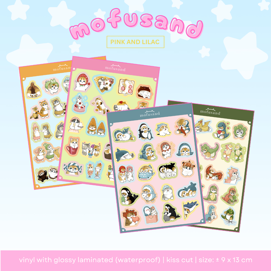 Mofusand Sticker Sheet Vol.02 | Waterproof Vinyl Deco Sticker | Shopee ...
