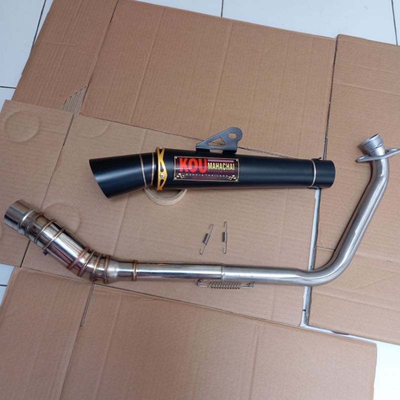 Exhaust kou Mahachai open pipe 1set for tmx 125 155 150 motoposh 125 ...