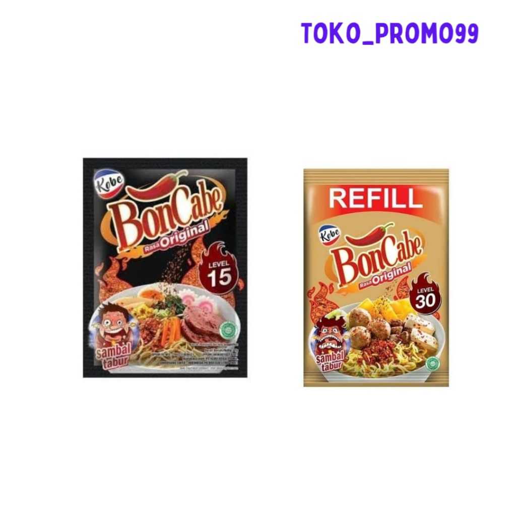 Bon Cabe Refill Original Level 15 And Level 30 Boncabe Sambal Tabur (35 ...