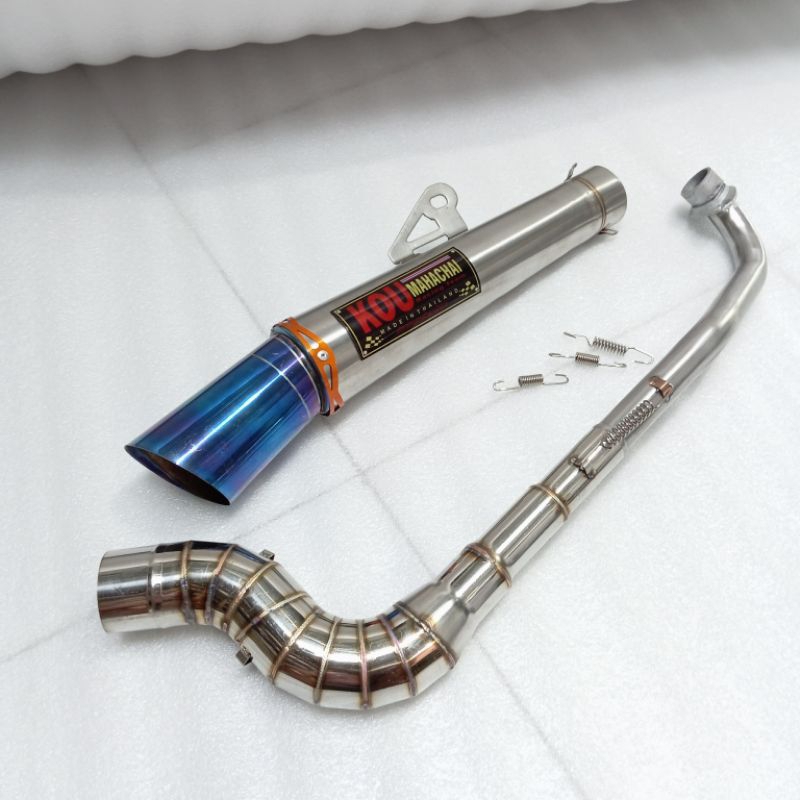 Highmount big elbow open pipe for xrm wave rs 125 fury 125 smash 115 ...