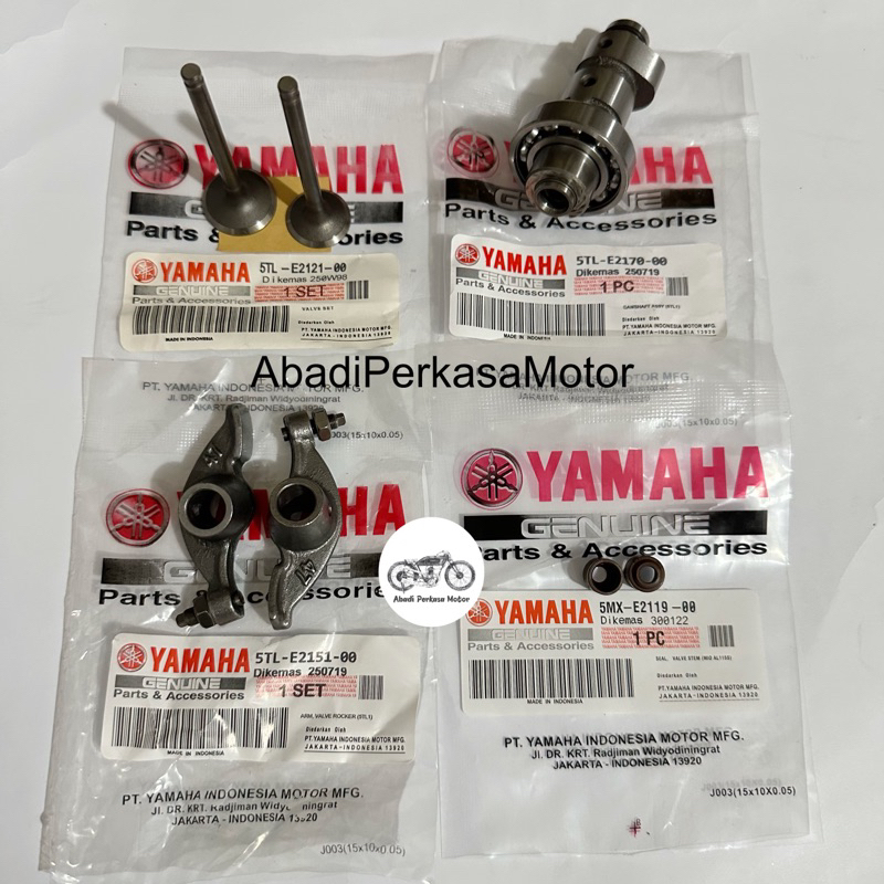 Complete Camshaft + Valve Trigger + Valve Set + Valve Seal Yamaha Mio ...