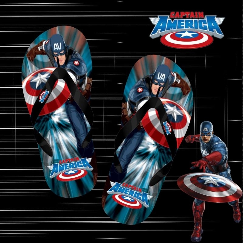 Captain America's Flip Flops | Boy's Flip-Flops. | Shopee Philippines