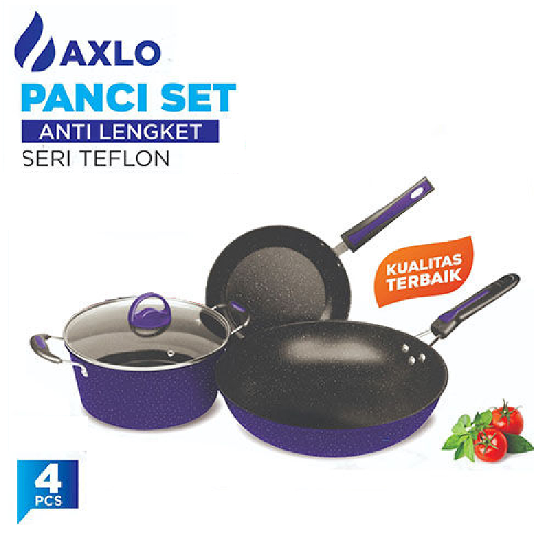 AXLO 9429 Teflon Frying Pan Set 1 Set of 3 pcs | Teflon Pan Set 4 pcs ...