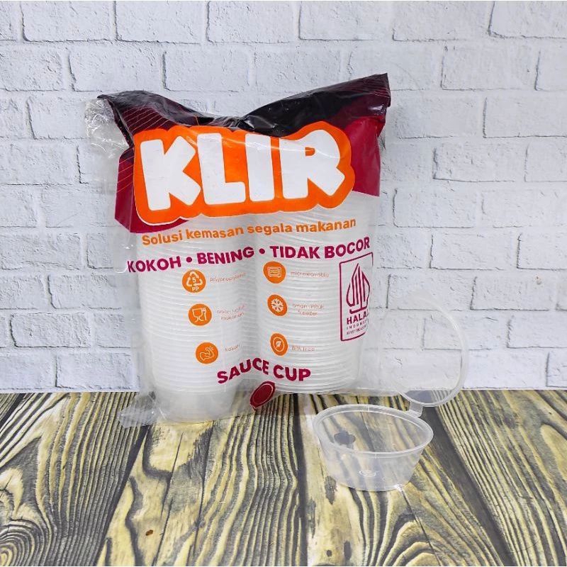 Klir Sauce Cup 60 ml Contents 50Pcs | Shopee Philippines