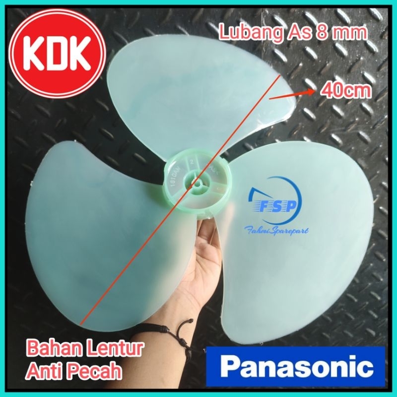 HIJAU Panasonic Green 16 inch Flexible Plastic Fan Propeller | Shopee ...