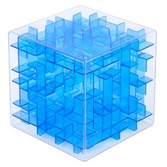 Rubik 3x3 3D MAZE Puzzle Blue Transparent Yongjun Yuxin Qiyi Education ...