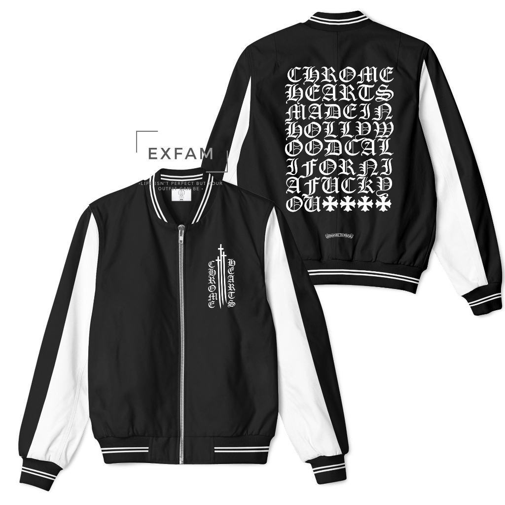 Bomber Jacket Sukajan Chrome Hearts Vinny Hong Wind Breaker Comic ...