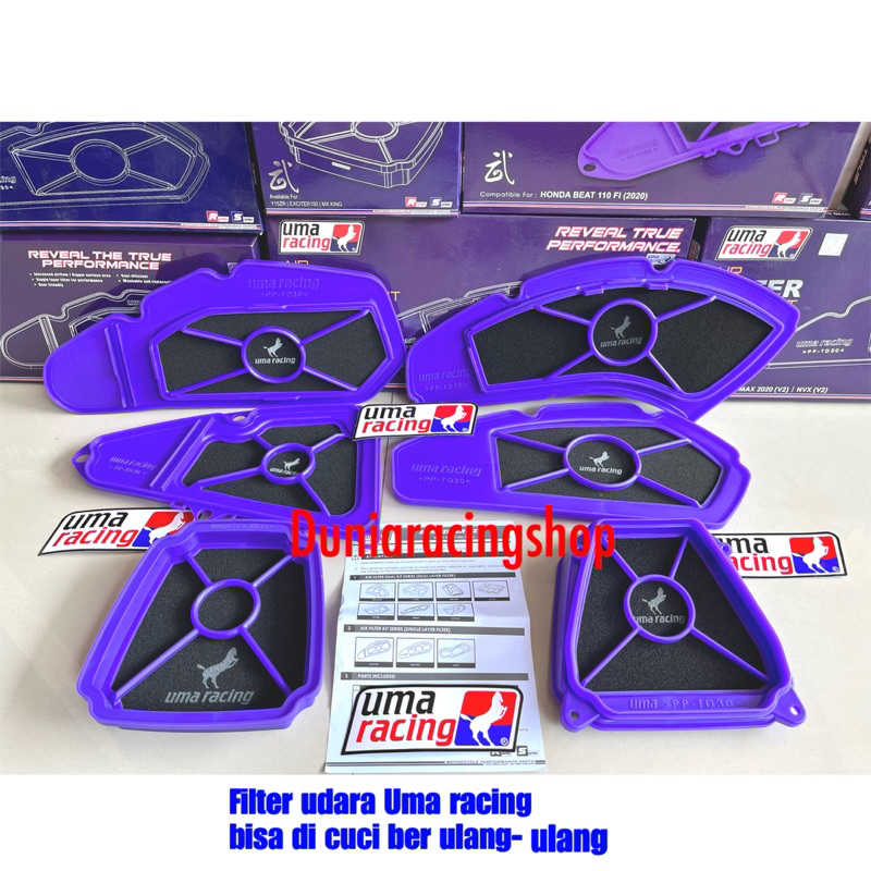 Uma racing air Filter Aerox Lexi Stylo Nmax New XMAX Aerox Connected ...