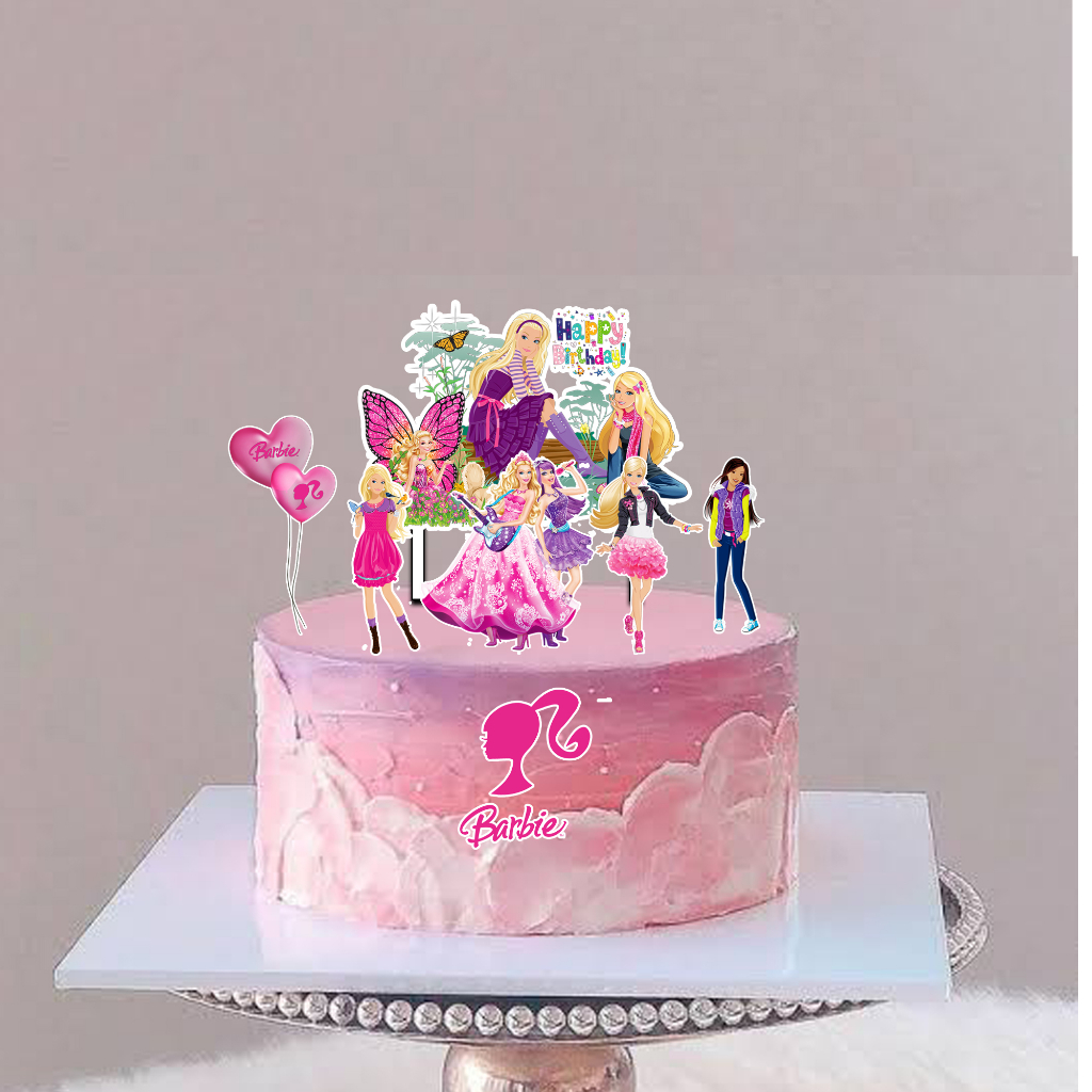 Barbie Cake Topper Happy birthday Cake decoration | Shopee Philippines