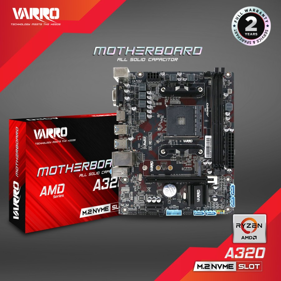 Mobo MOTHERBOARD VARRO A320 AMD AM4 SERIES DDR4 | Shopee Philippines