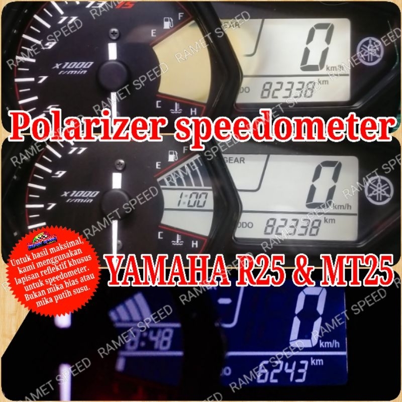 Yamaha R25 speedometer Polarizer and MT25 speedometer Polarizer R25 ...