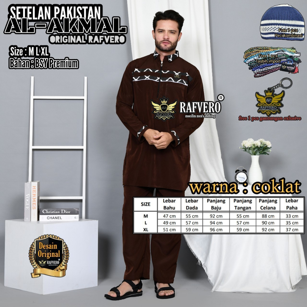 PAKISTAN AL-AKMAL KURTA SET LONG SLEEVES - ORIGINAL RAFVERO BANDUNG ...