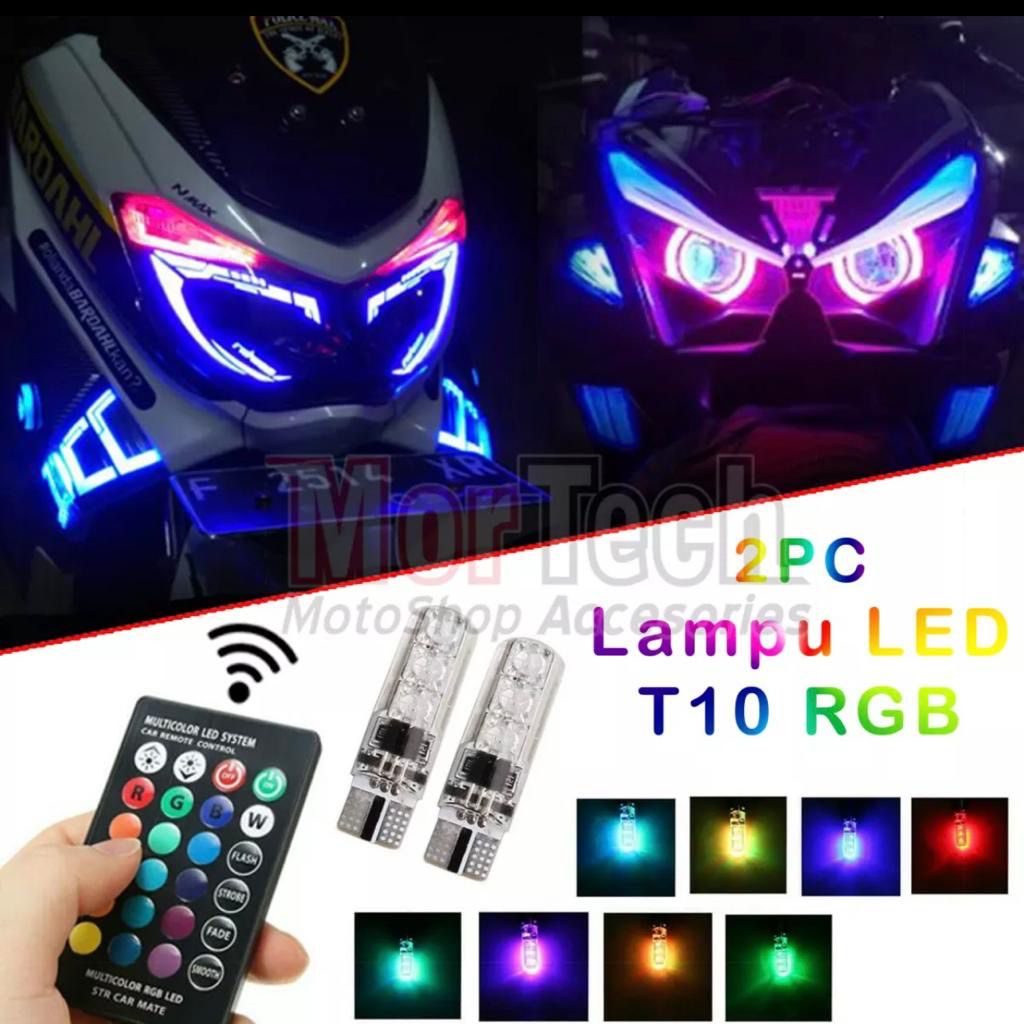 T10 LED Lights SEN Lights Brake Lights RGB City Lights Can Change Color ...