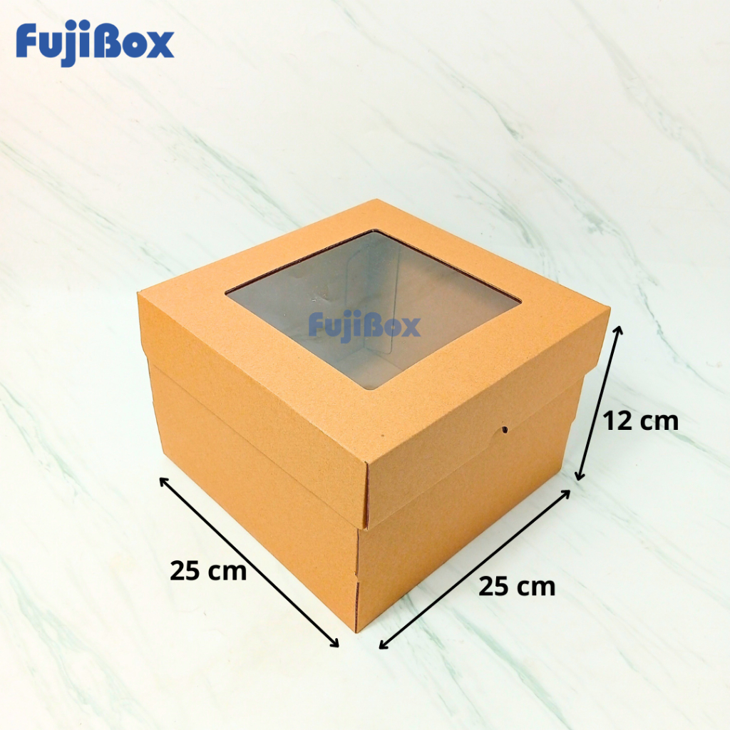 (10 Pcs) E-FLUTE Pudding Cake Box Tart Bolu Chiffon Cardboard ...