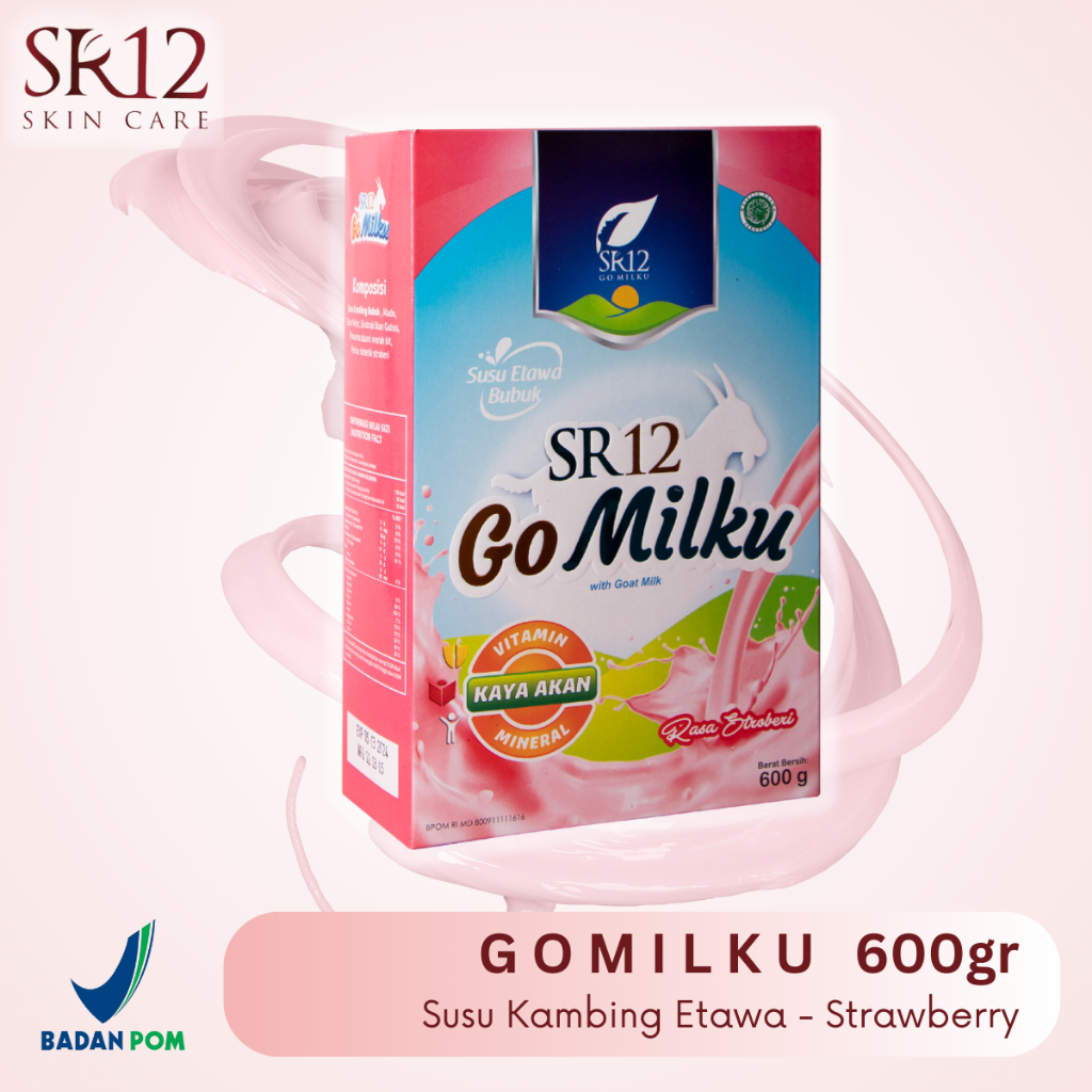 Sr12 Go Milku STRAWBERRY 600gr Goat Milk Etawa GOMILKU SR 12 600gr ...
