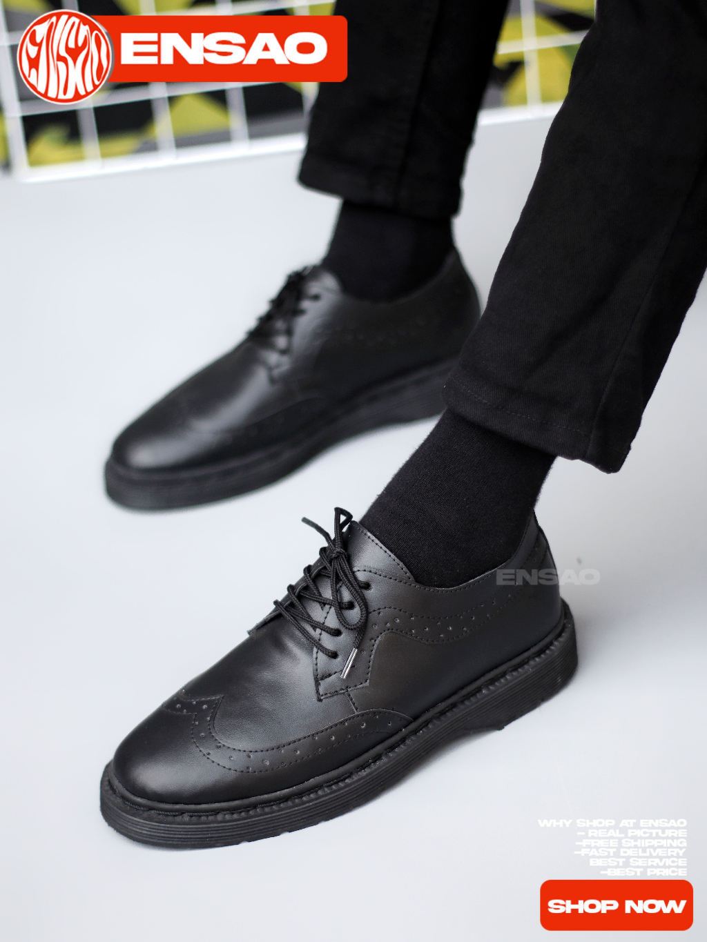 Docmart Black Men's Work Shoes Formak Loafers | Shopee Philippines