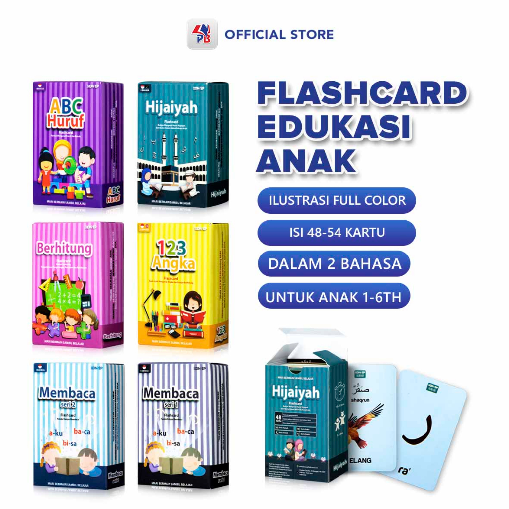 Educational Flash Cards for Children Counting Abc Hijaiyah Letters ...