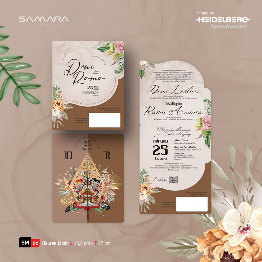 Wedding Invitation/Blank Samara Wedding Invitation 06/sm 06/soft cover ...