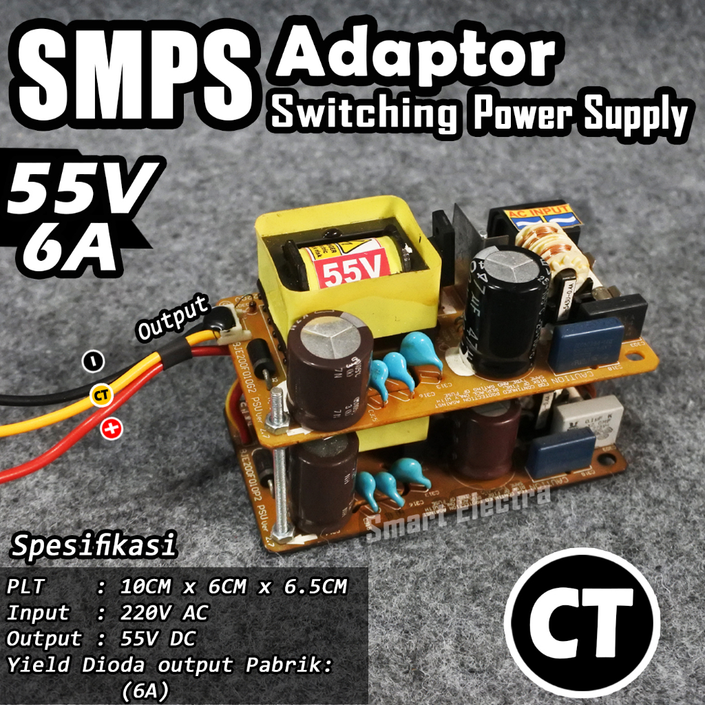 Smps power Supply 12V, 15V, 24V, 32V, 35V, 42V, 45V, And 55V 6A CT And NON CT | Shopee Philippines
