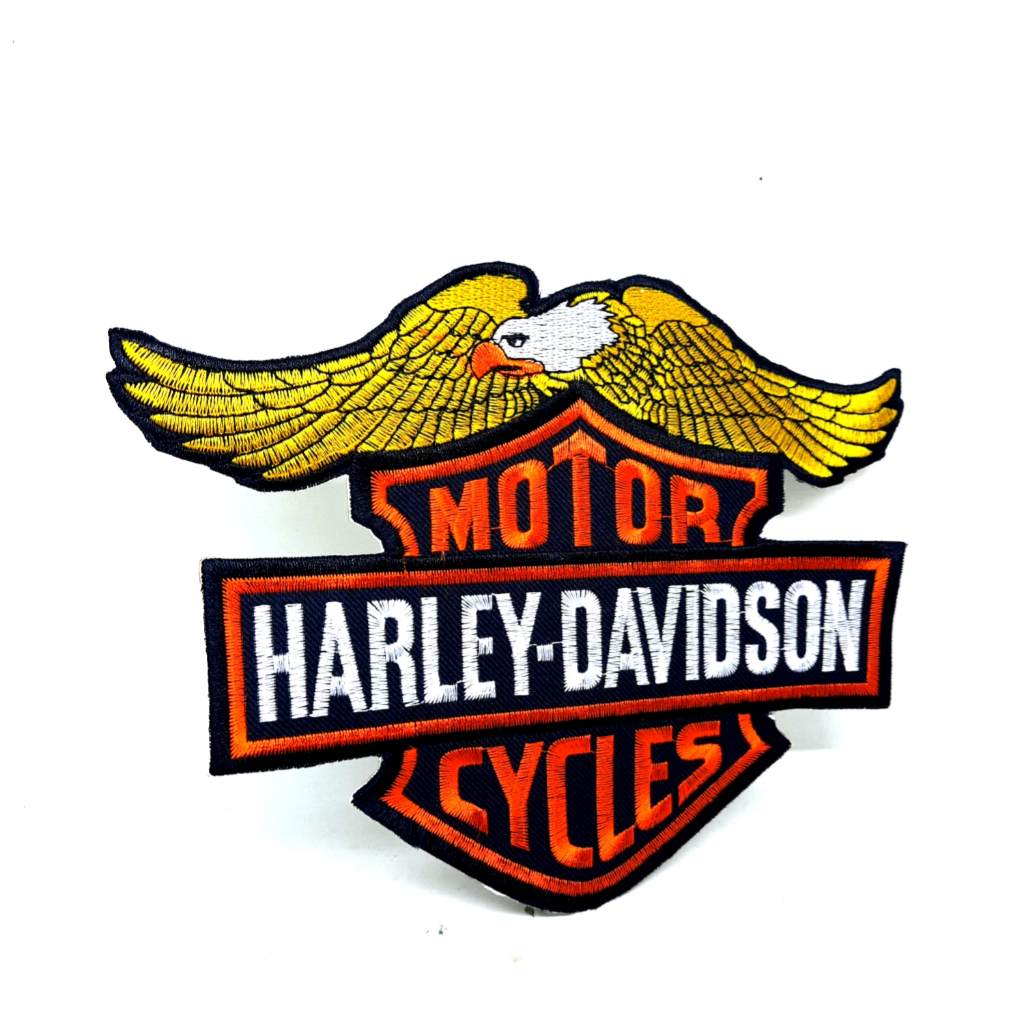 Embroidered BACK FABRIC HARLEY LOGO WING LARGE PATCH PATCH | Shopee ...