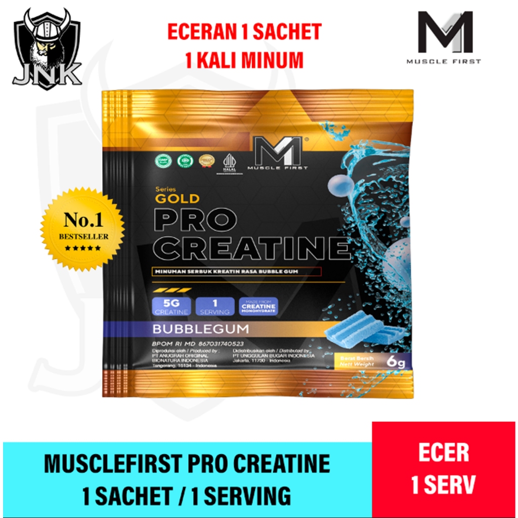Retail 1 SACHET M1 Muscle first Pro Creatine Monohydrate Bubble Gum ...