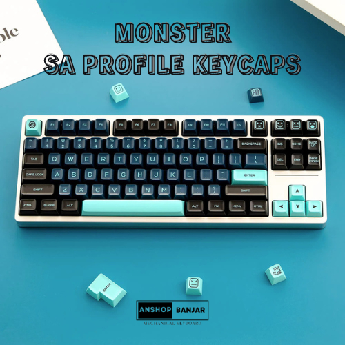 Monster Keycaps SA Profile Double Shot mechanical keyboard keycap set ...
