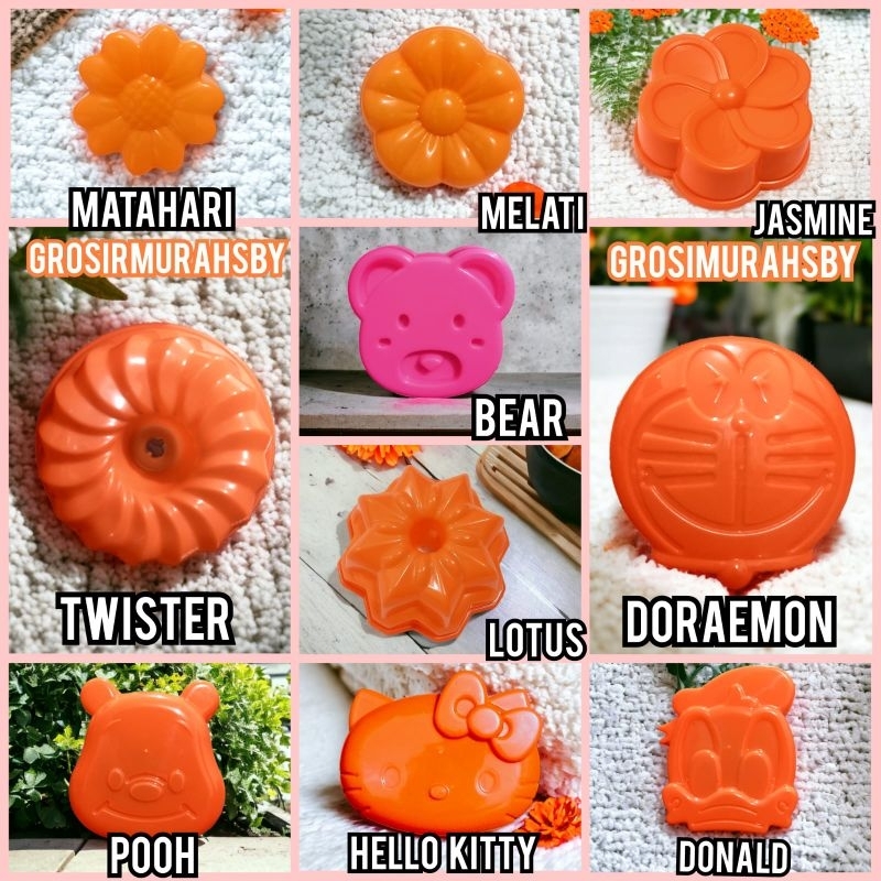 MAWAR Pudding mold / bento mold / rice mold / jumbo jasmine rose ...