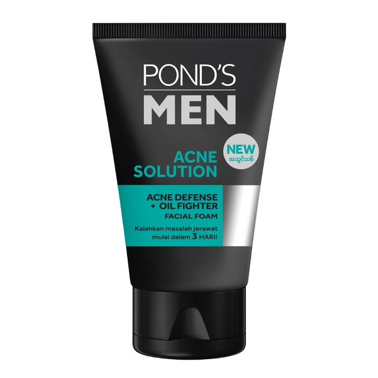 Ponds MEN Facial Washing Soap For MEN ACNE SOLUTION 100G | Shopee ...
