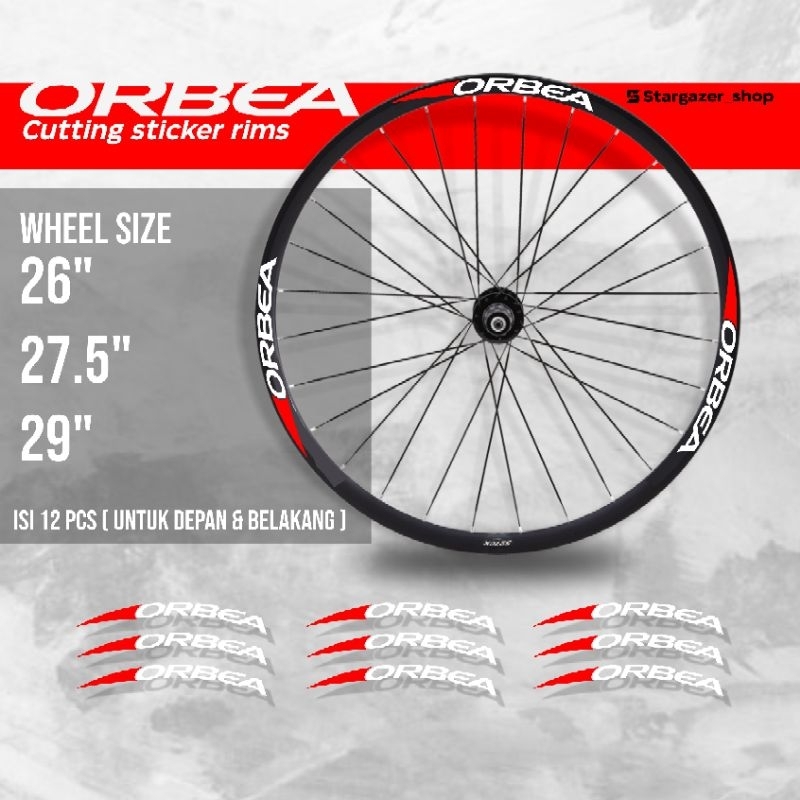 Orbea MTB mountain bike RIMS cutting sticker | Shopee Philippines
