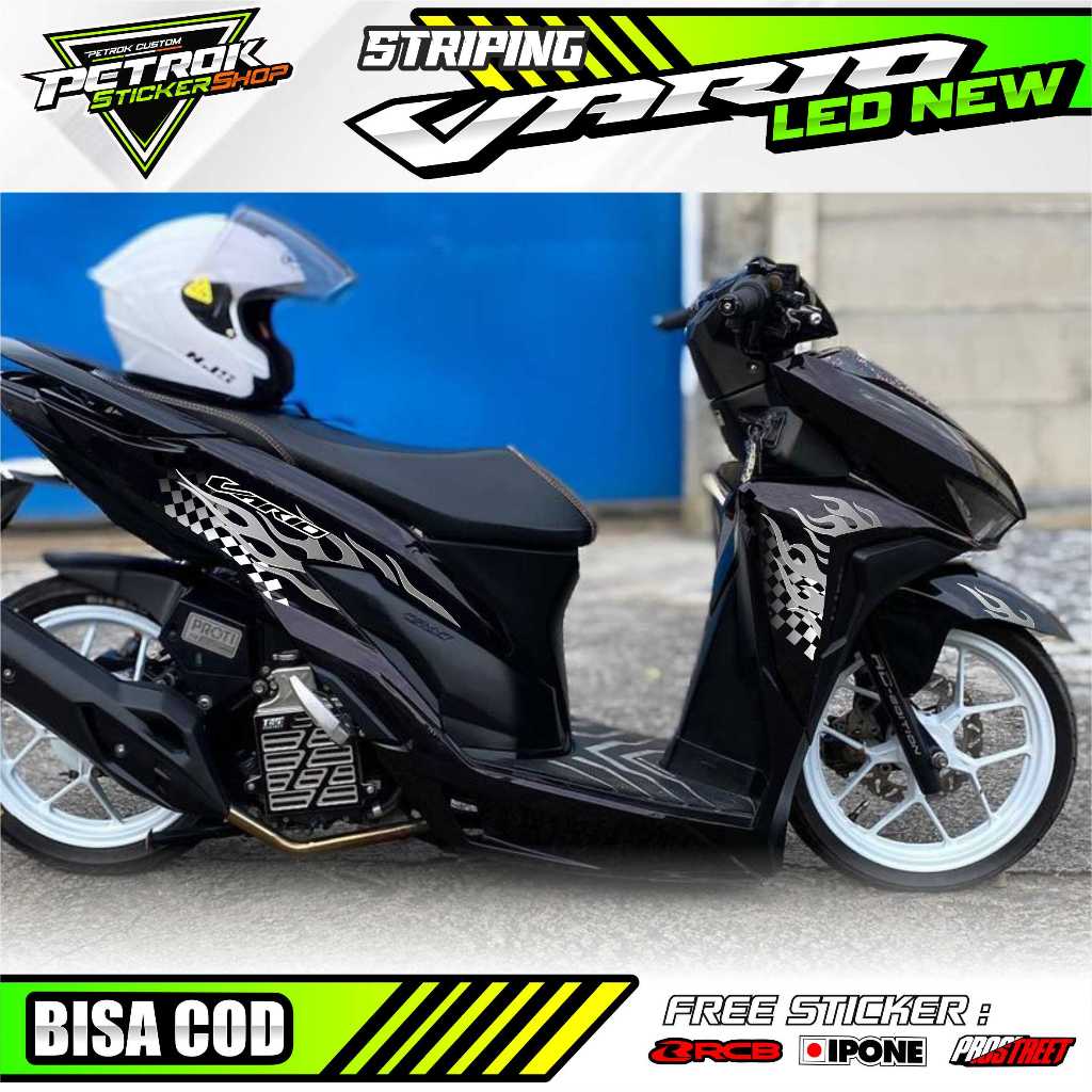 Striping Variation HONDA VARIO LED NEW Fire Design/STICKER LIST ...