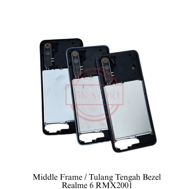 Middle Frame - Middle Bone Bezel Realme 6 RMX2001 Bezzel - Case Frame ...