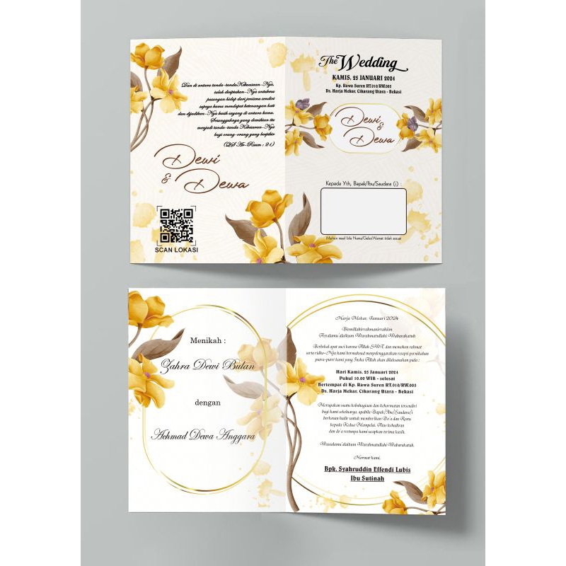 Circumcision Wedding Invitation Bonus Digital Invitation | Shopee ...