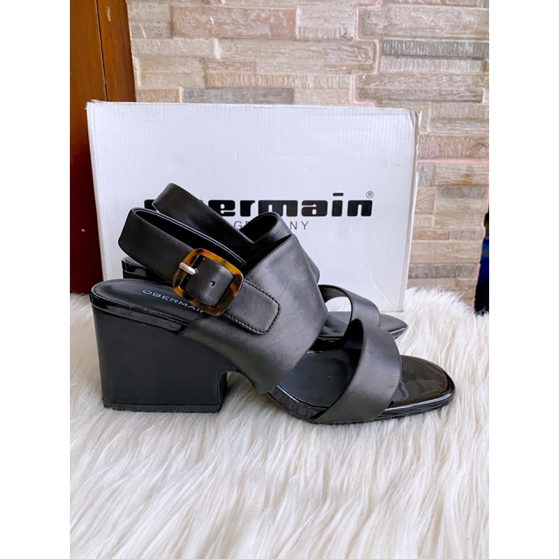PSPGN.CO | ORIGINAL BRANDED OBERMAIN OC70271BK WOMEN'S LEATHER SANDALS ...