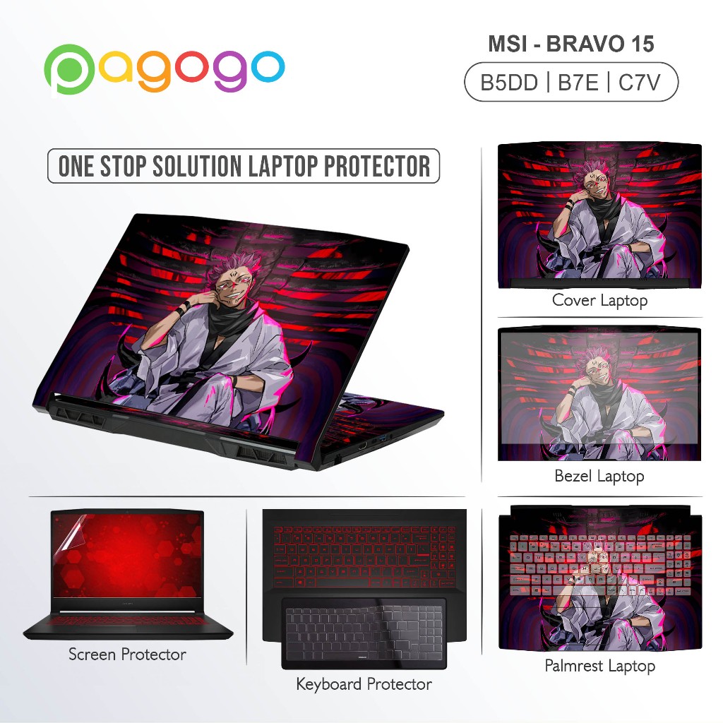 Screen Guard Skin Keyboard Protector Garskin Laptop Sticker Msi Bravo ...