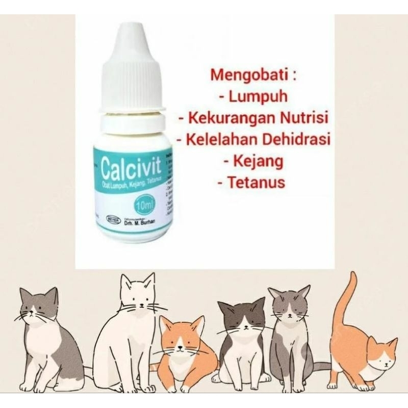 CALCIVIT - Medication for Paralyzed Seizures Dehydration Tetanus Cats ...
