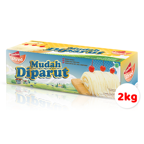 Emina Shred Cheese Cheddar Box Packaging 2kg | Shopee Philippines