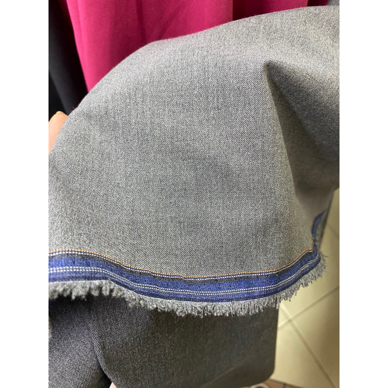 Plain gray semi-wool fabric | Shopee Philippines