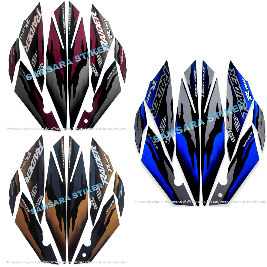 Sticker STRIPING MOTOR RAIDER R150 2024 Standard FULL SET | Shopee ...