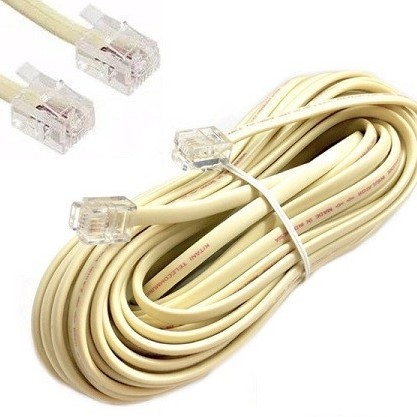 50 Meter telephone line cable plus Rj 11 | Shopee Philippines