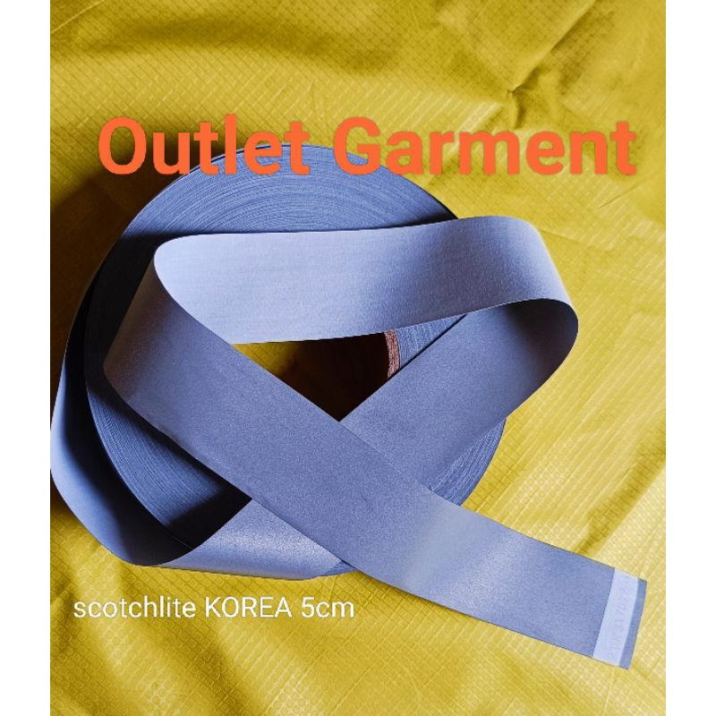 CAHAYA Scotchlite Light Reflecting Tape KOREAN Fabric 5 cm (100 Meters ...