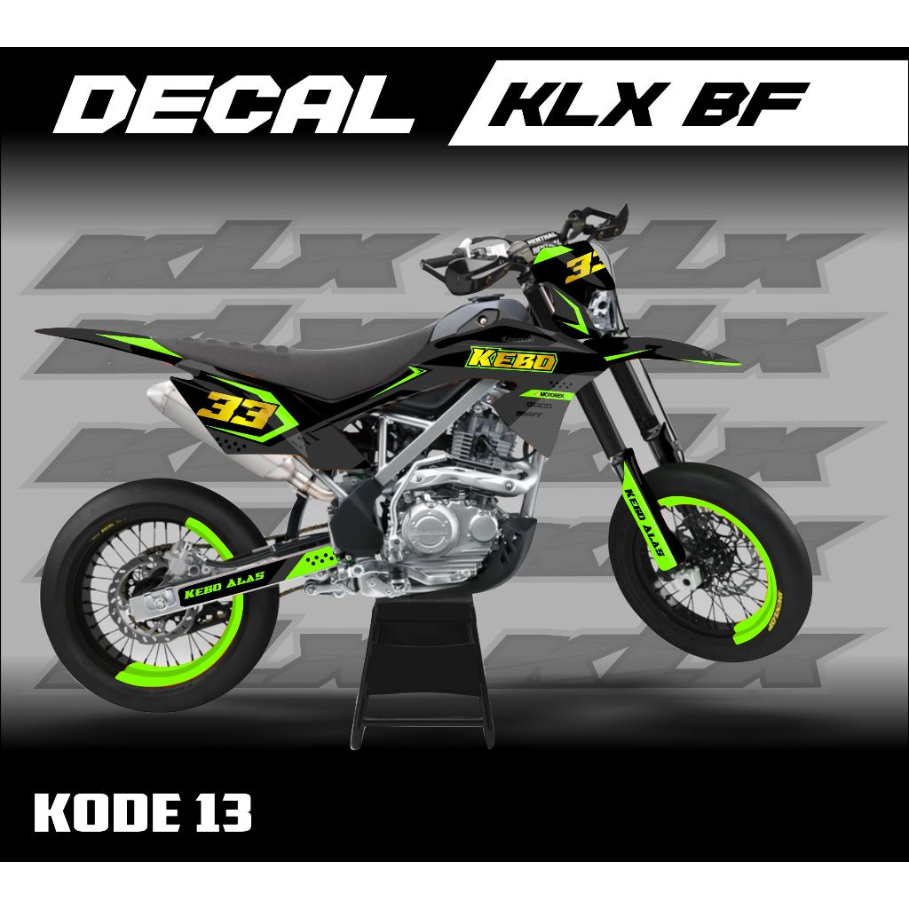 Klx 150 Decal - Dtracker 150 - KLX Dtracker Sticker Variations ...