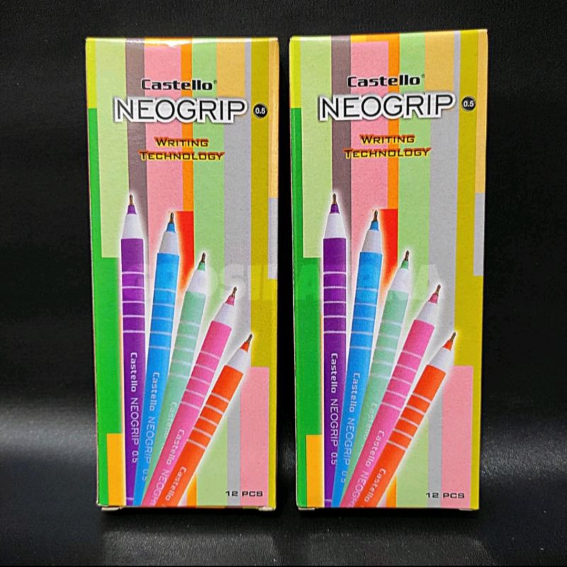 CASTELLO NEOGRIP STANDARD BALLPOINT 0.5mm 1 PACK CONTAINS 12 PCS ...