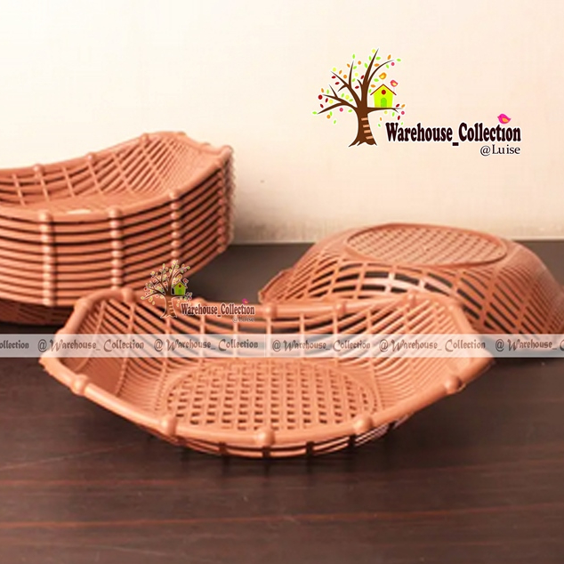 Per-6 BJ SQUARE BAMBOO PLATES / STRIPED PLATES / AESTHETIC SERVING ...